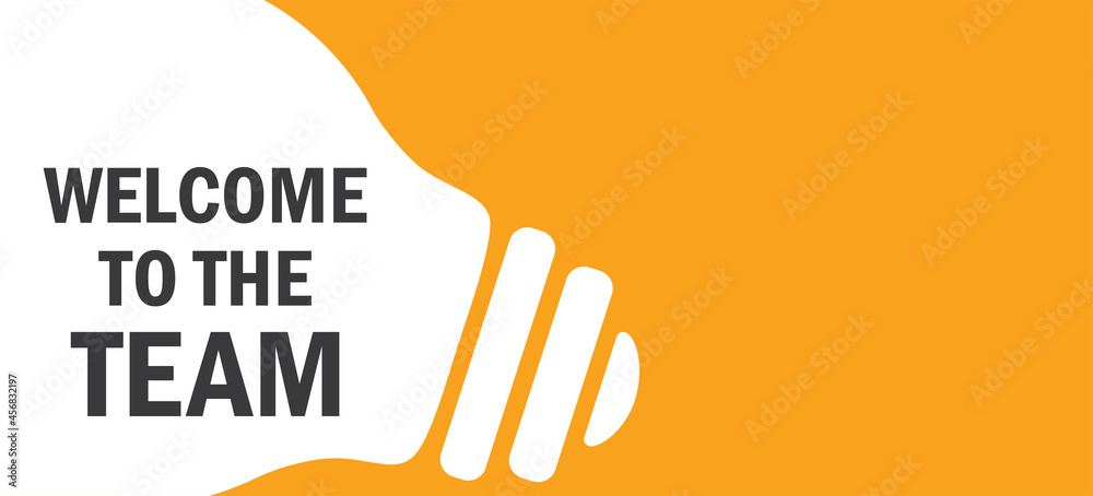 Welcome To The Team in lamp background illustration Stock Illustration ...