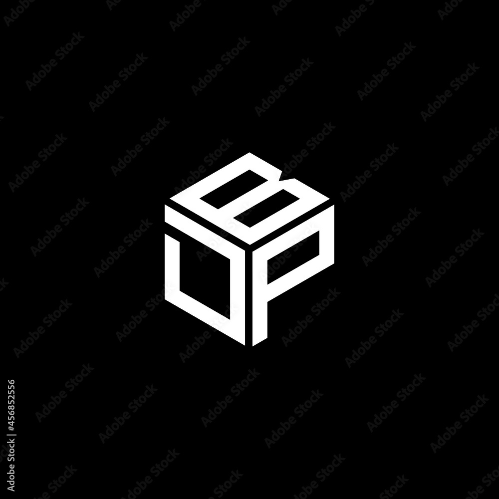 BDP letter logo design on black background.BDP creative initials letter ...