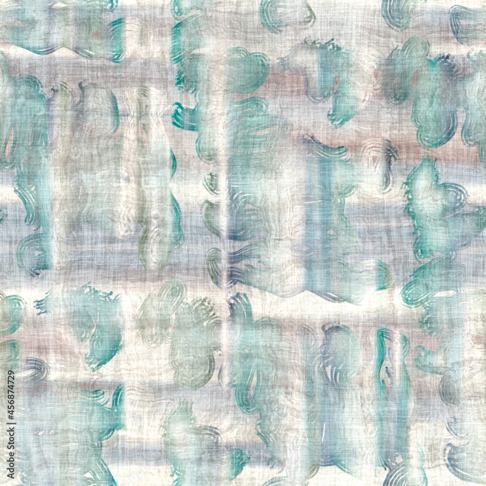Seamless pastel batik pattern swatch for print with abstract hand drawn ...