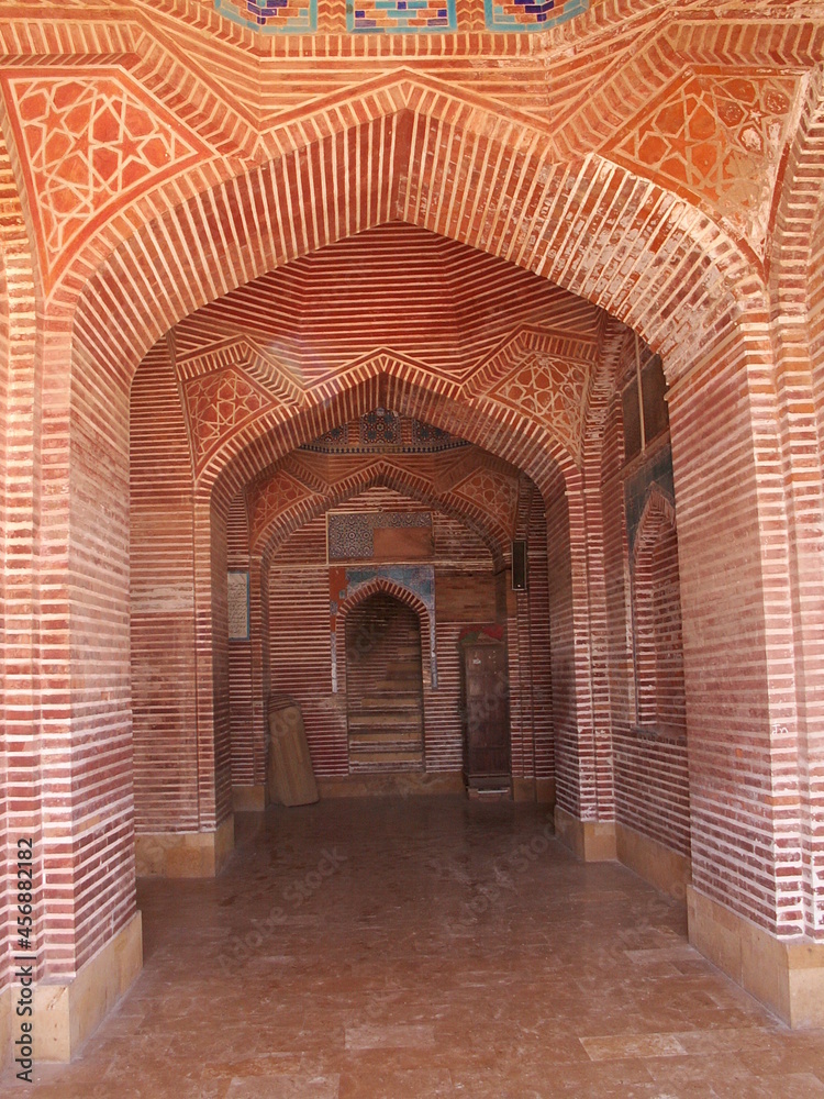 The Shah Jahan Mosque, also known as the Jamia Masjid of Thatta, is a ...