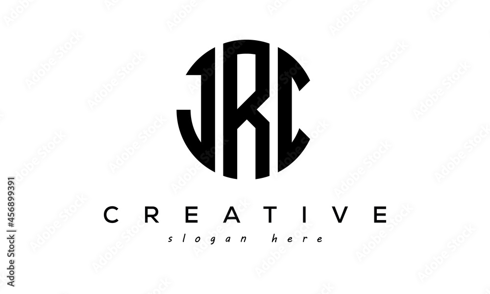 Letter JRC creative circle logo design vector Stock Vector | Adobe Stock