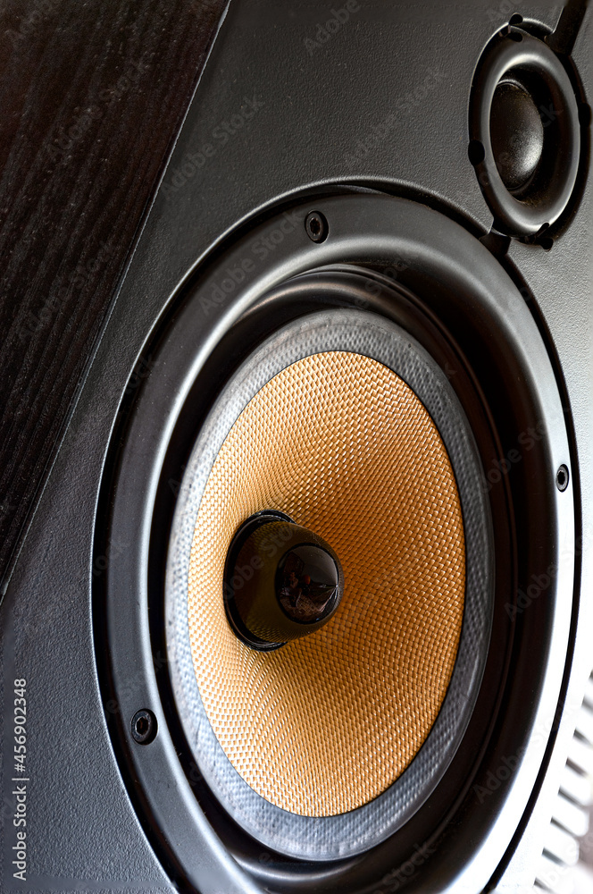 Sound Speaker. Loud Music Volume Concept Background. Professional ...