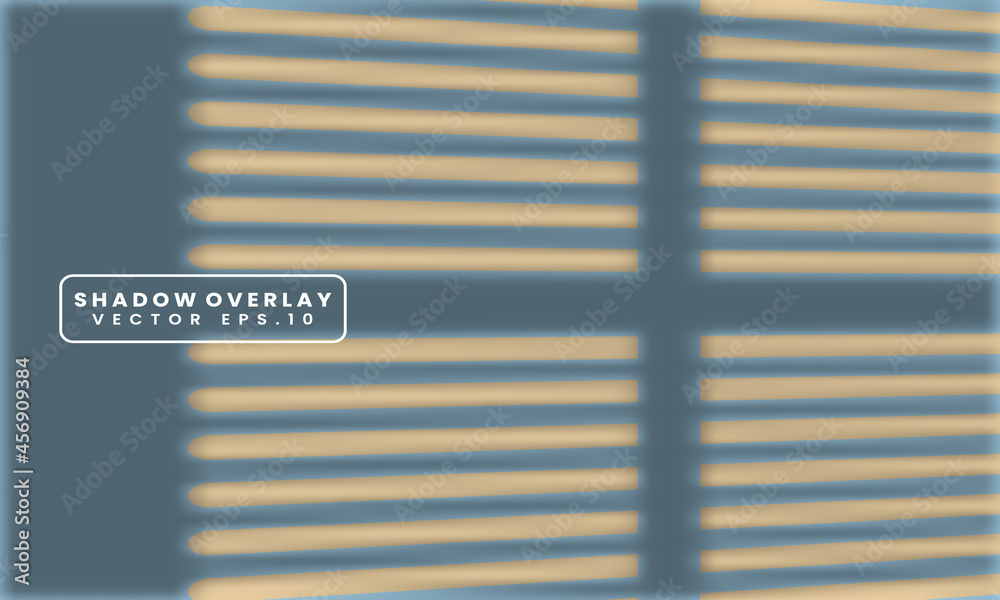 Vector Illustration of realistic window light and shadow. Shadow ...