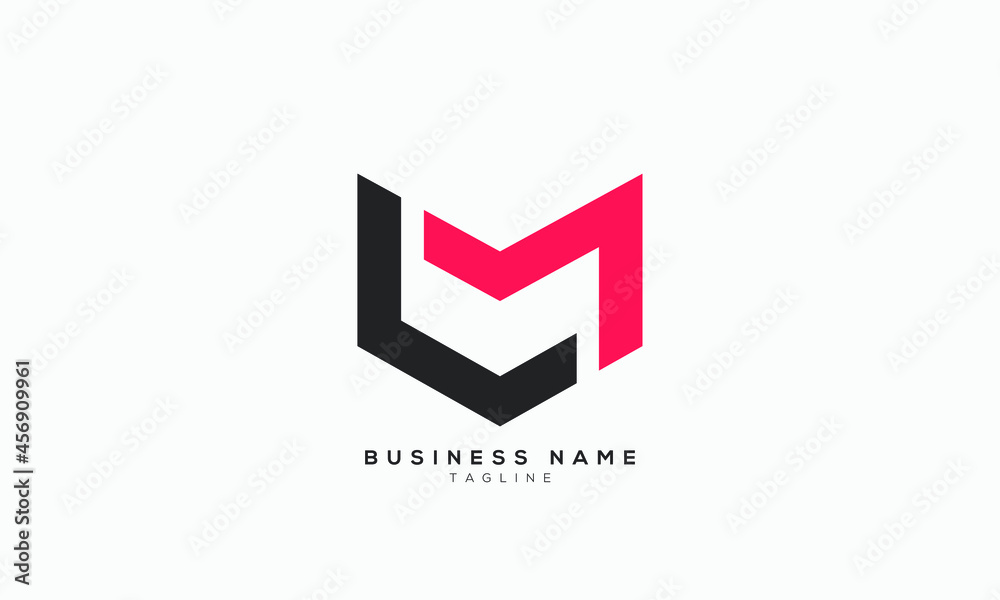ML initials monogram letter text alphabet logo design. Stock Vector ...