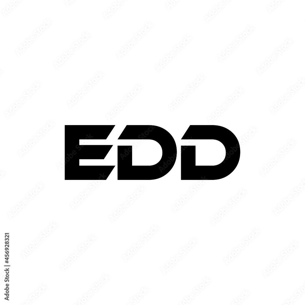 EDD letter logo design with white background in illustrator, vector ...