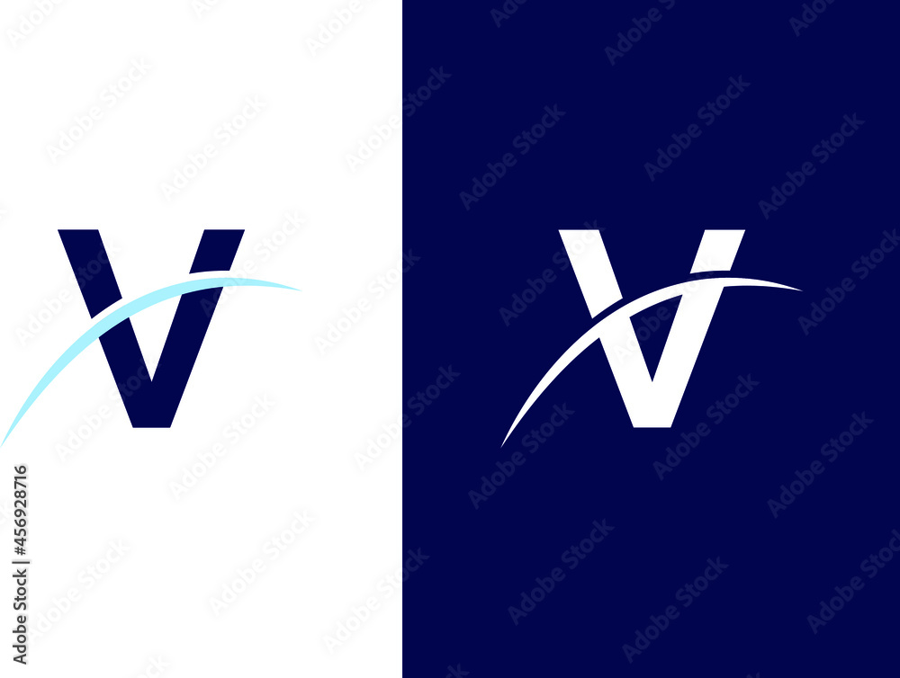 V Letter Logo Concept Backdrop. Modern logo design vector eps Stock ...