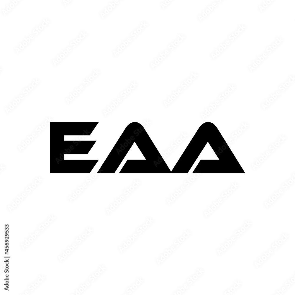 EAA letter logo design with white background in illustrator, vector ...
