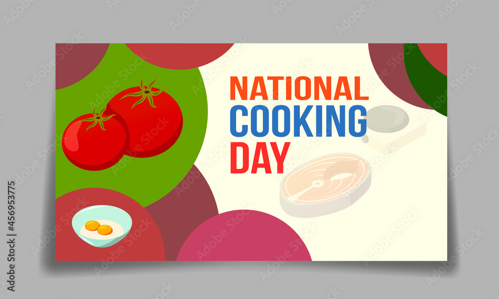 Social Media Post National Cooking Day Background Design. National ...