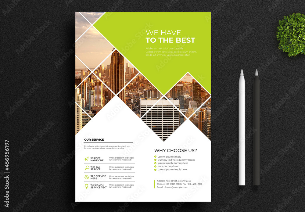 Simple Flyer Stock Template | Adobe Stock