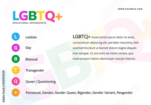 Lgbtq Infographic Layouts Stock Template | Adobe Stock
