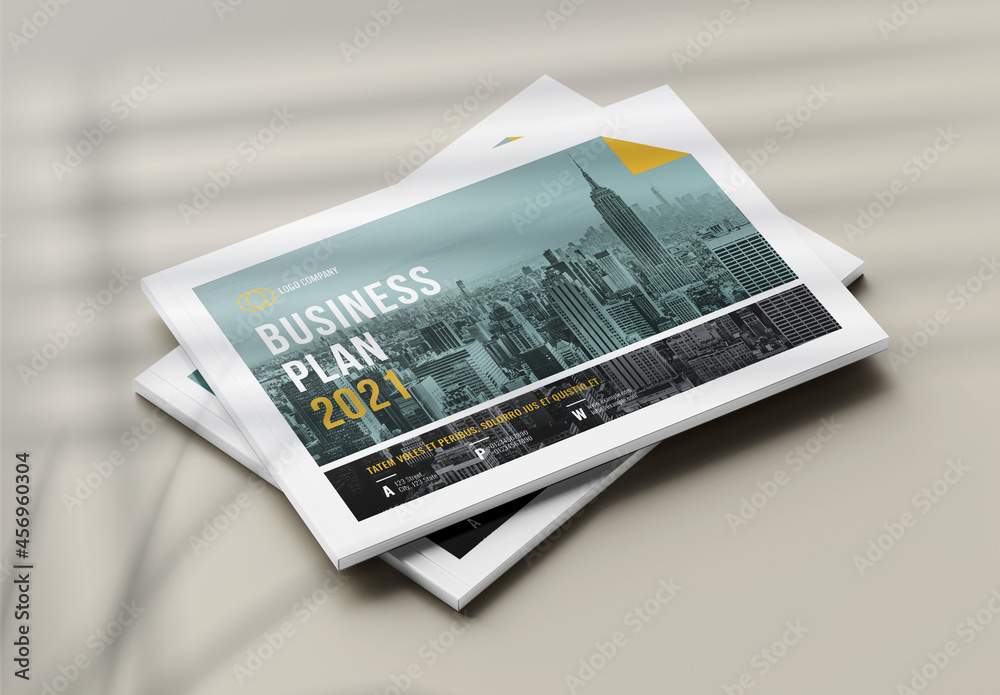 Business Plan Layout Stock Template | Adobe Stock