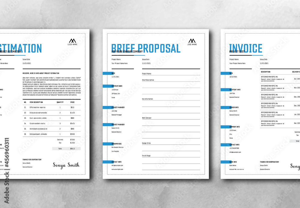 Brief Proposal Layout Stock Template | Adobe Stock