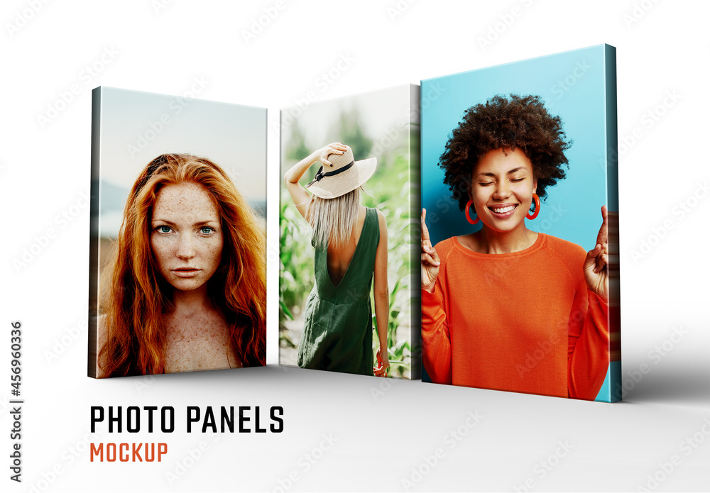 Photo Panels Mockup Stock Template | Adobe Stock