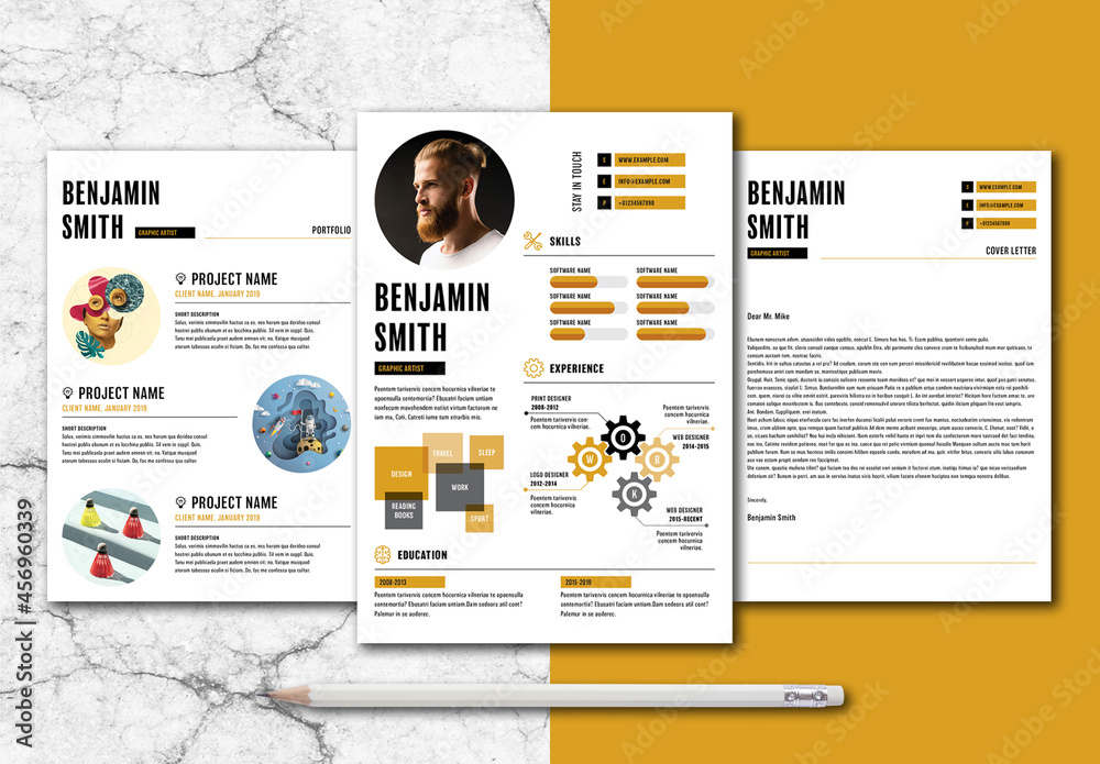 Creative Resume Layout Stock Template | Adobe Stock