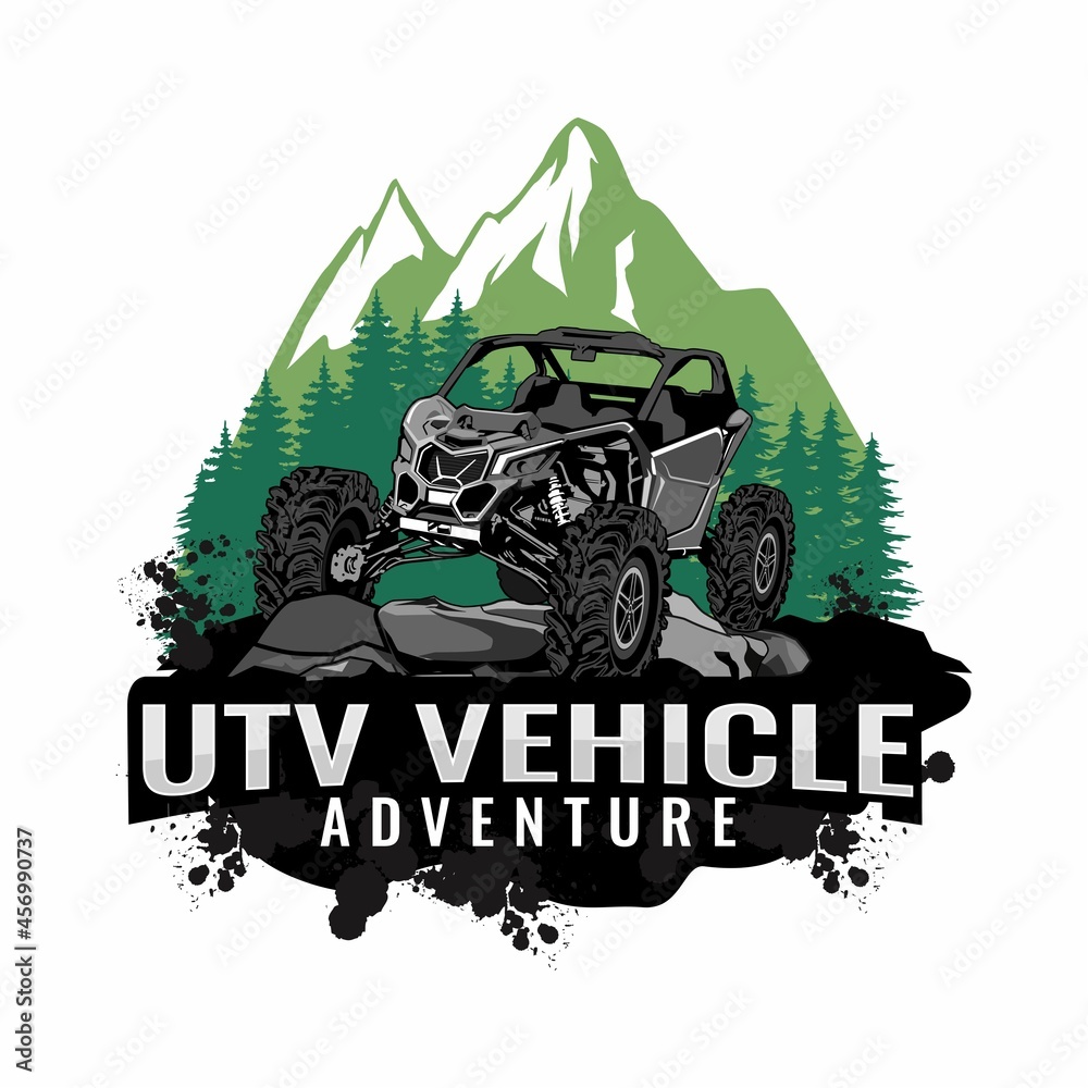 utv logo design logo icon vector Stock Vector | Adobe Stock