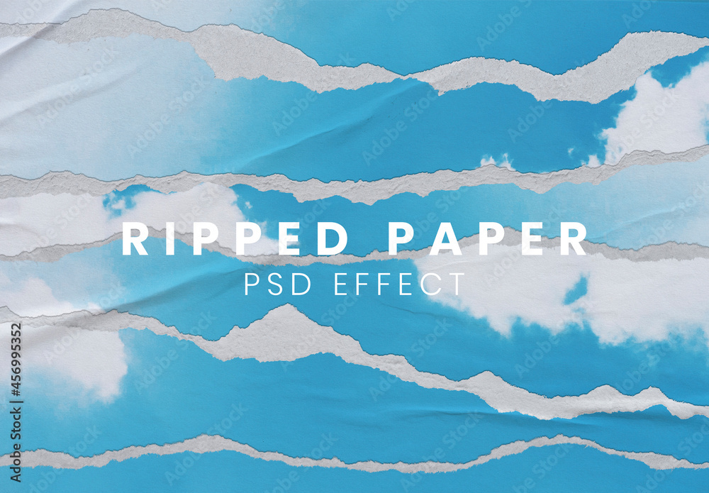 Ripped Paper with Effect Stock Template | Adobe Stock