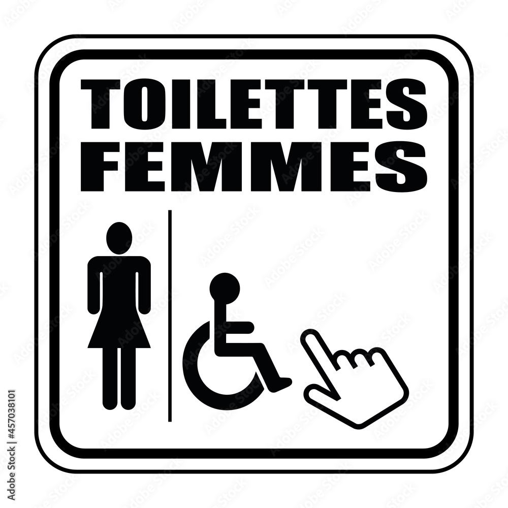 Logo toilettes femmes. Stock Vector | Adobe Stock