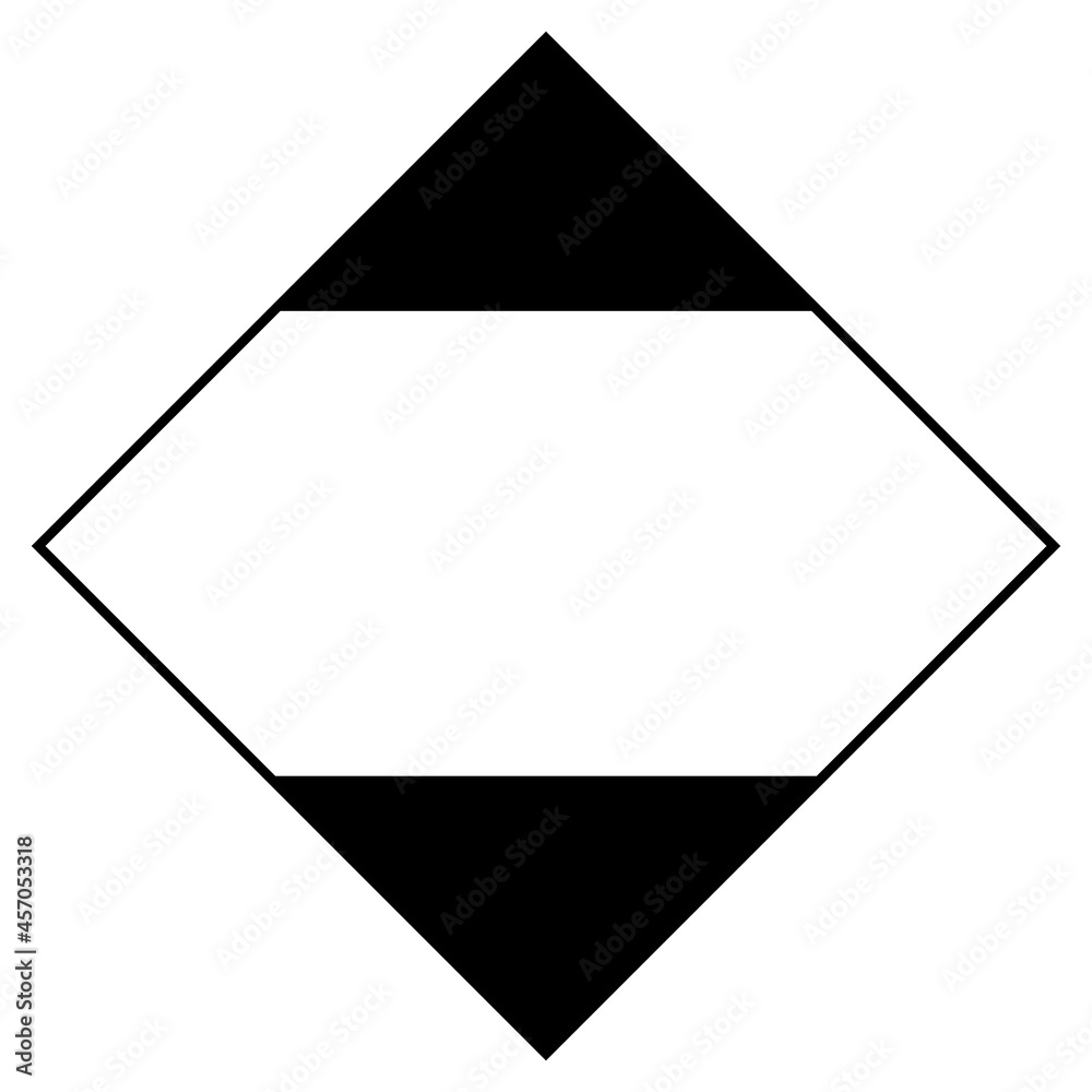 Blank Dangerous Goods Symbol Sign, Vector Illustration, Isolate On ...