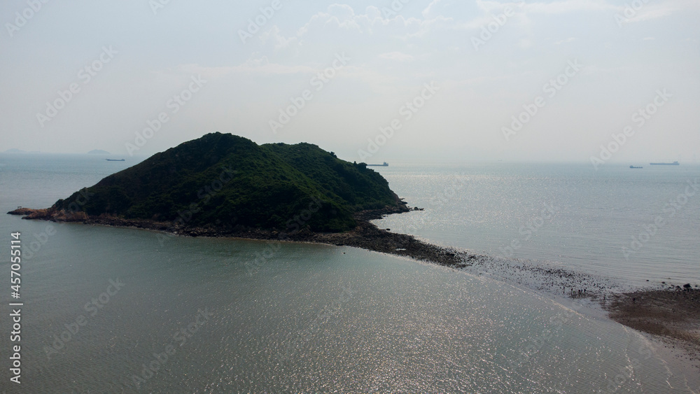 Peaked Hill, also known as Kai Yet Kok, is a stack island on the ...