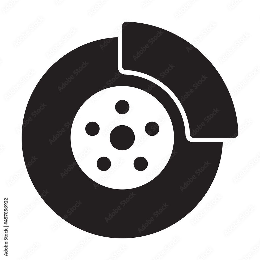 Car brake icon vector auto service, repair concept for graphic design ...