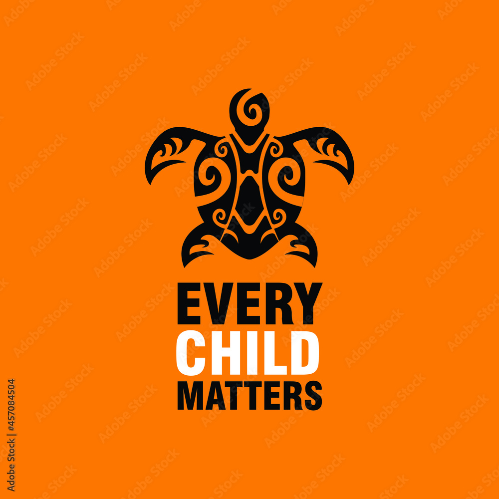 Every Child Matters Logo Design. Vector Illustration. Canadian ...