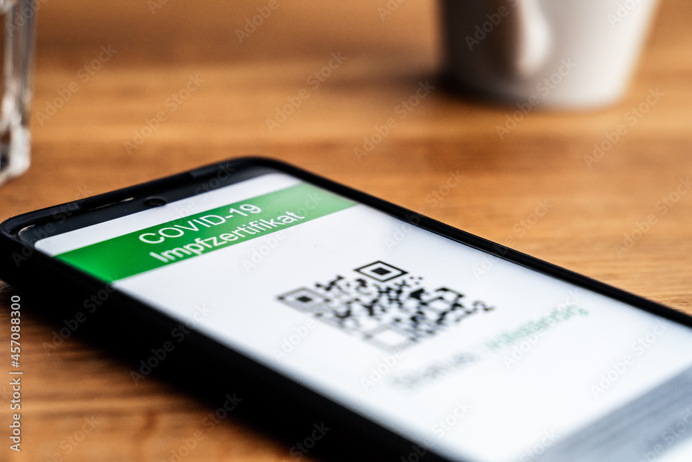Digital vaccination certificate, certificate of complete vaccination EU ...