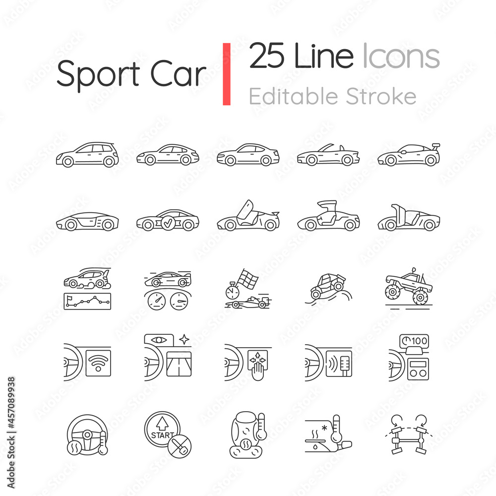 Outline Stroke Cars