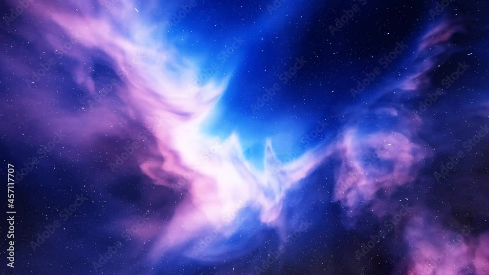 flying through glowing nebula Stock Video | Adobe Stock