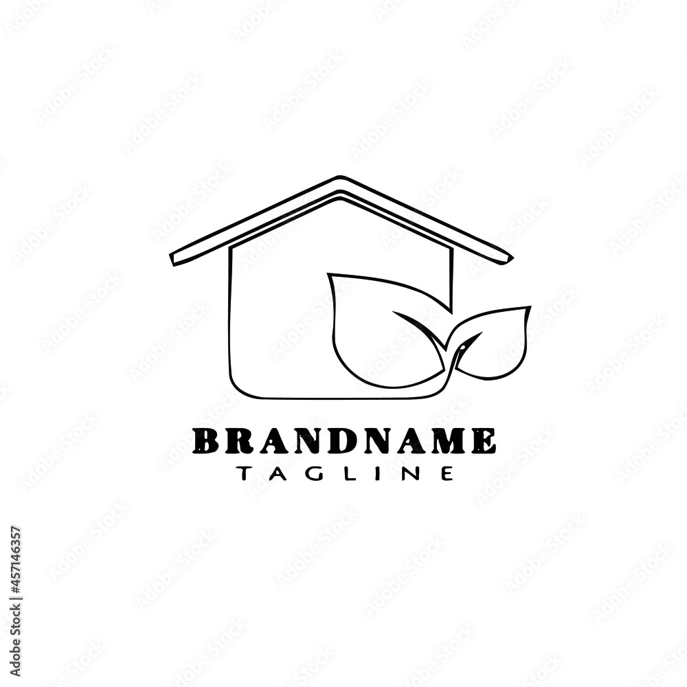 biodegradable logo cartoon icon design template isolated vector ...