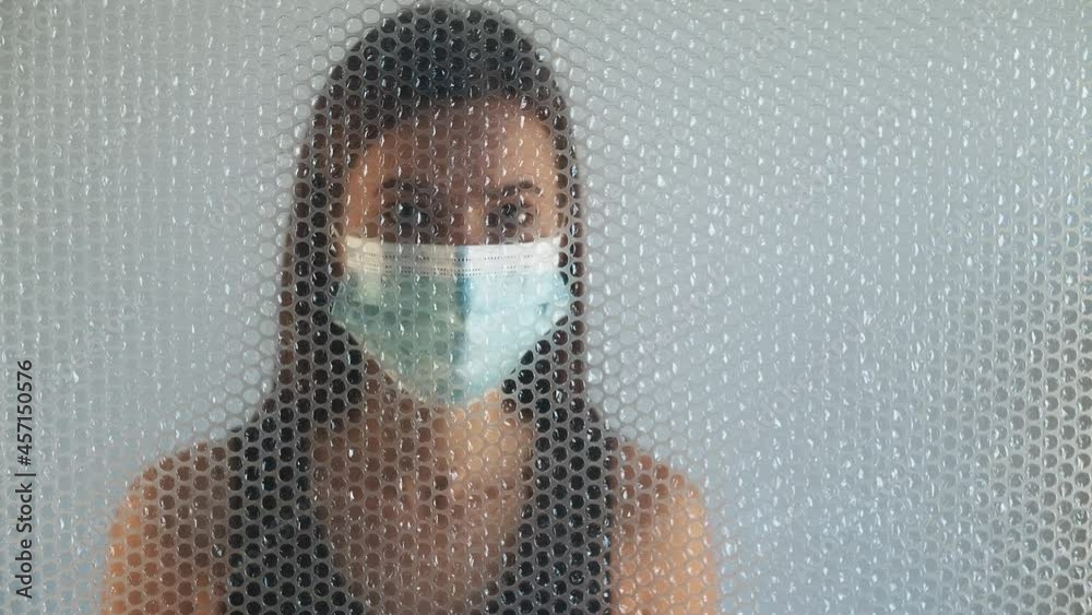 Quarantine isolation. Covid-19 lockdown. Pandemic outbreak. Allergy ...