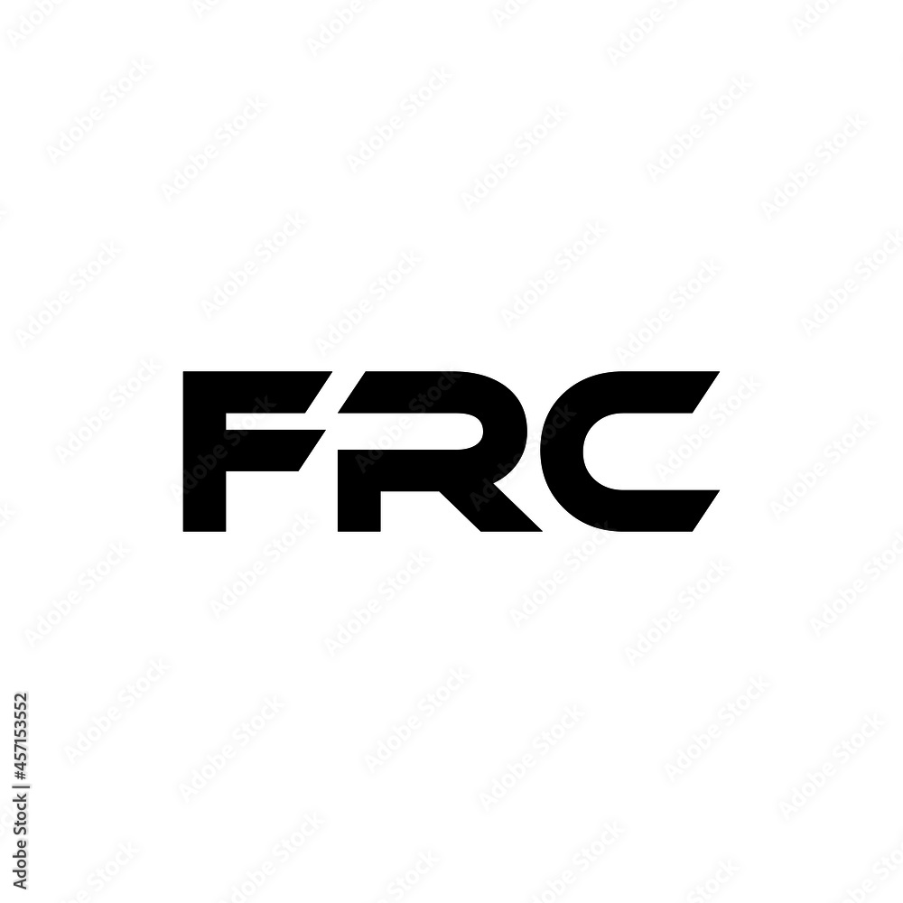 FRC letter logo design with white background in illustrator, vector ...