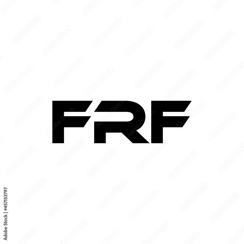 FRF letter logo design with white background in illustrator, vector ...