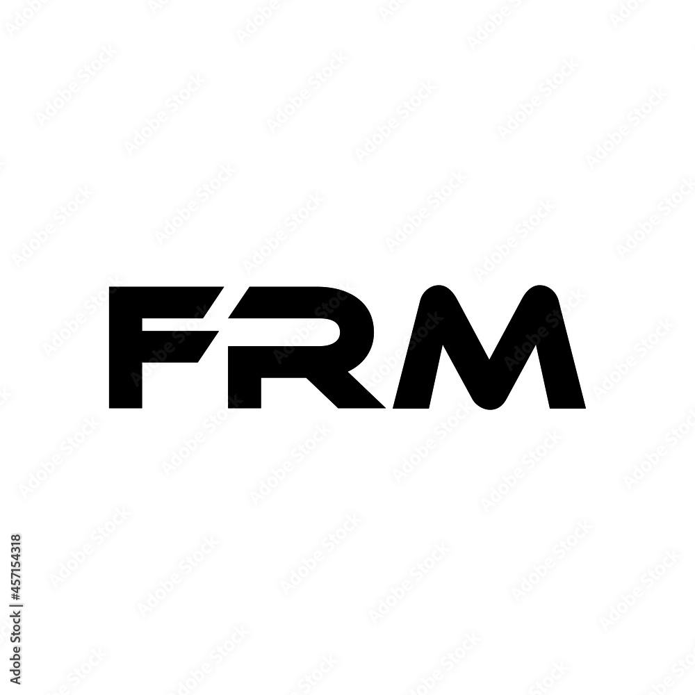 FRM letter logo design with white background in illustrator, vector ...