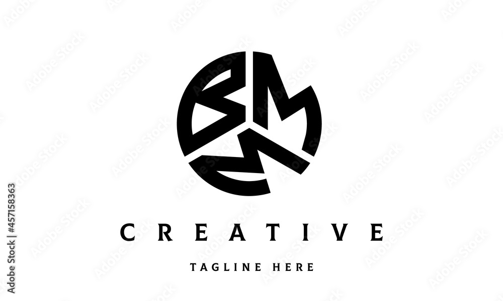 BMM circle three letter logo Stock Vector | Adobe Stock