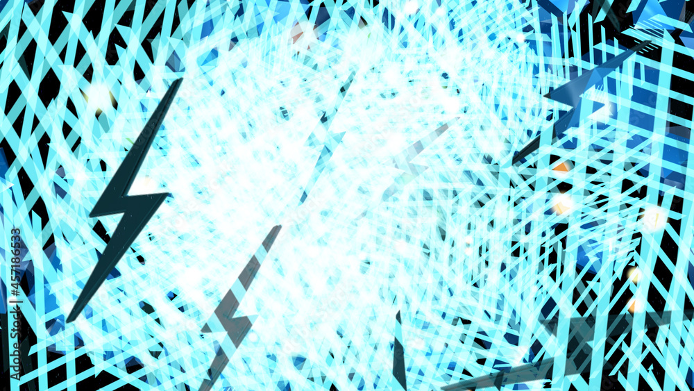 The concept of a futuristic technological design of moving irregular ...