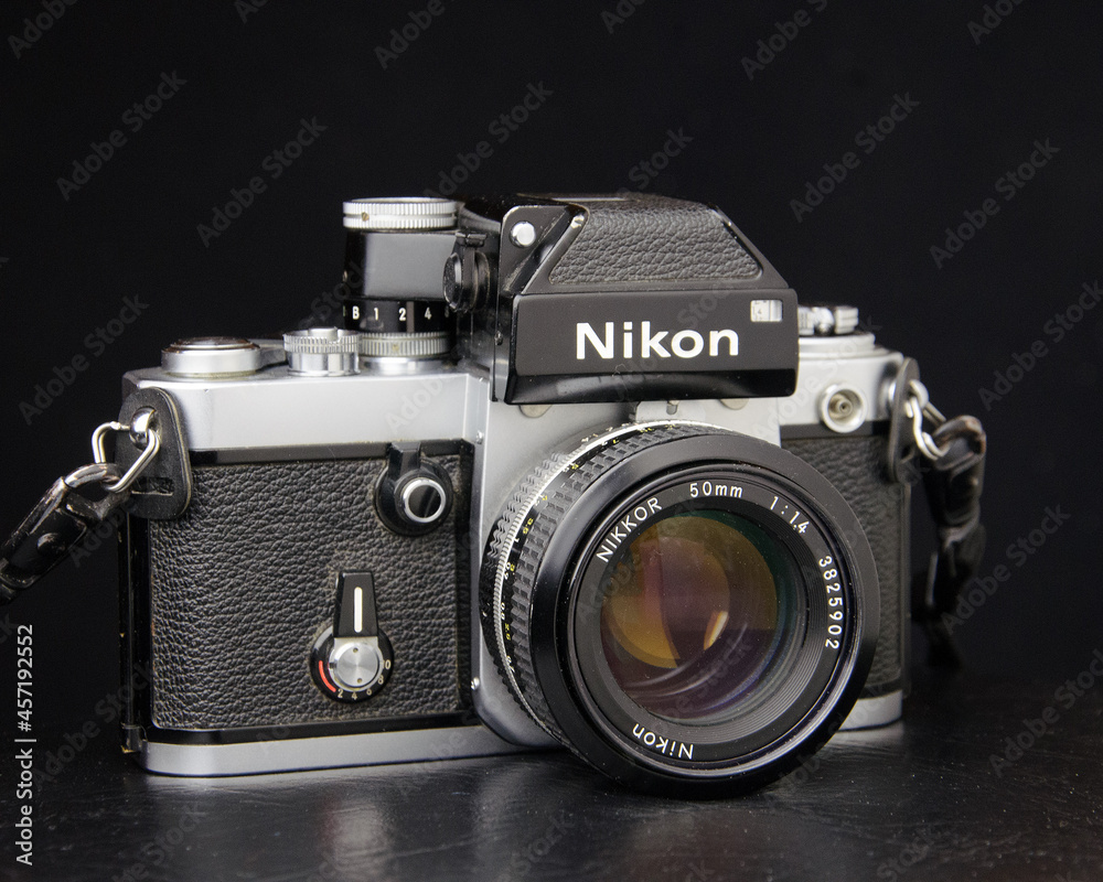 Vintage Nikon F2 Photomic professional camera of the 1970s ...