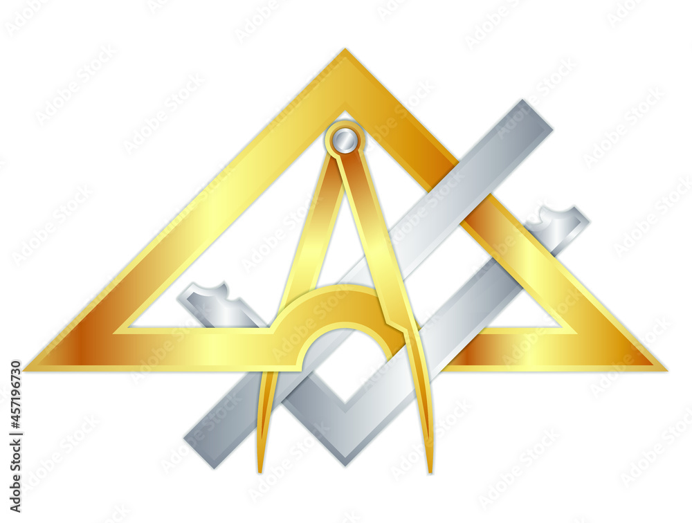 Sign of the Masson Lodge. Freemasonry and secret societies emblems ...