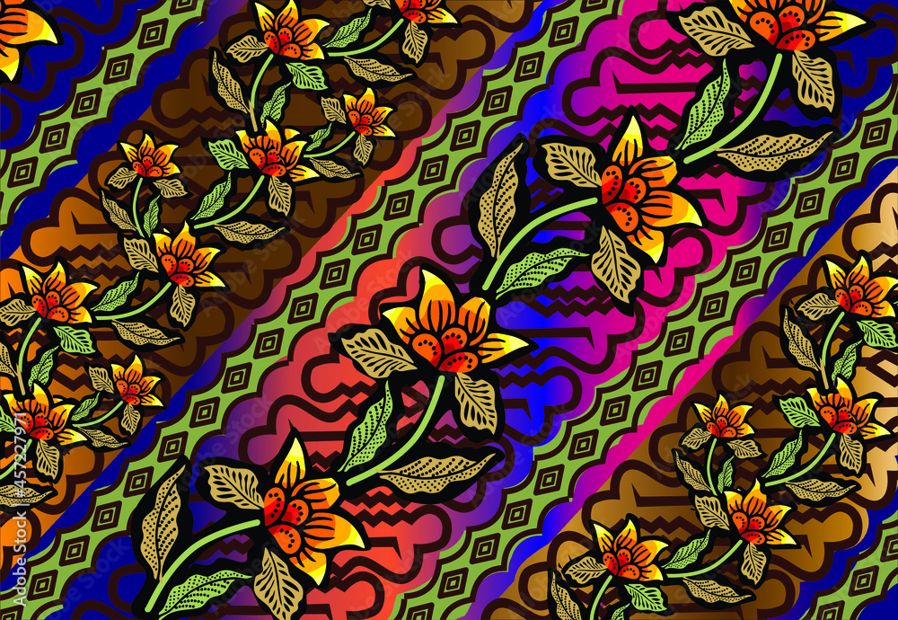 Vettoriale Stock 143 / 5000 Hasil terjemahan Batik Parang merupakan ...