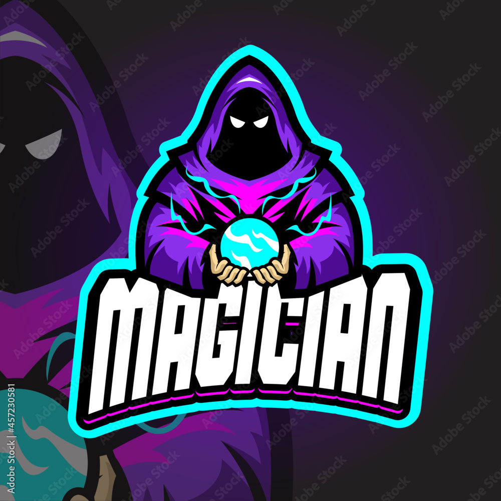 Magician Esport logo Stock Vector | Adobe Stock