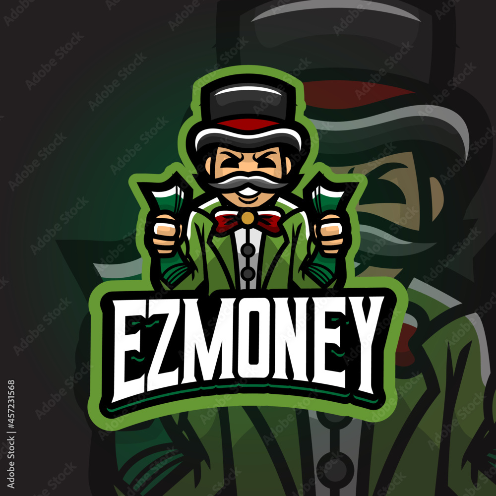 Ezmoney Esport logo Stock Vector | Adobe Stock