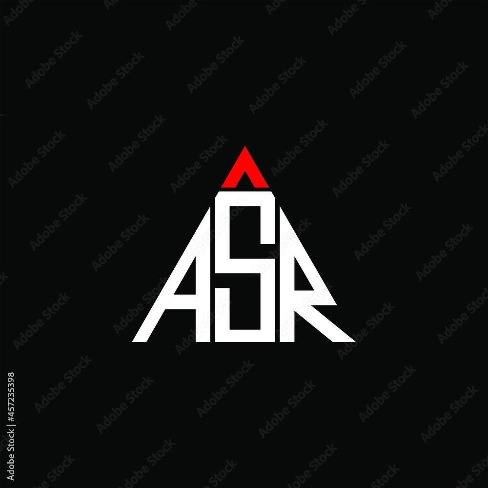 ASR letter logo creative design. ASR unique design Stock Vector | Adobe ...