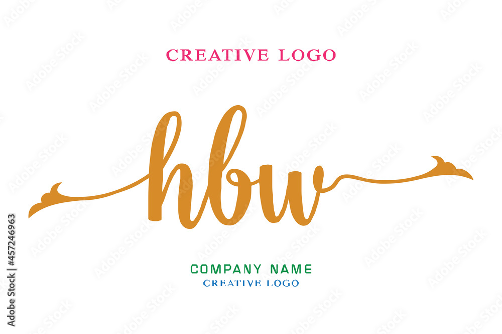 HBW lettering logo is simple, easy to understand and authoritative ...