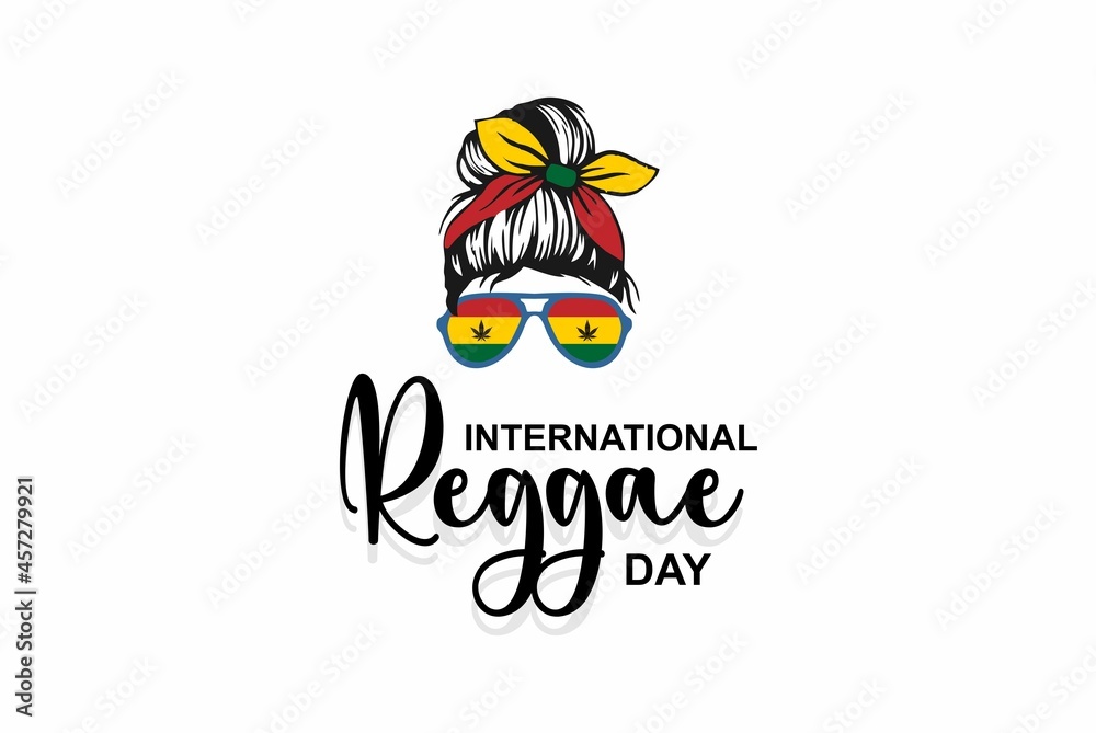 Reggae day. Holiday concept. Template for background, banner, card ...