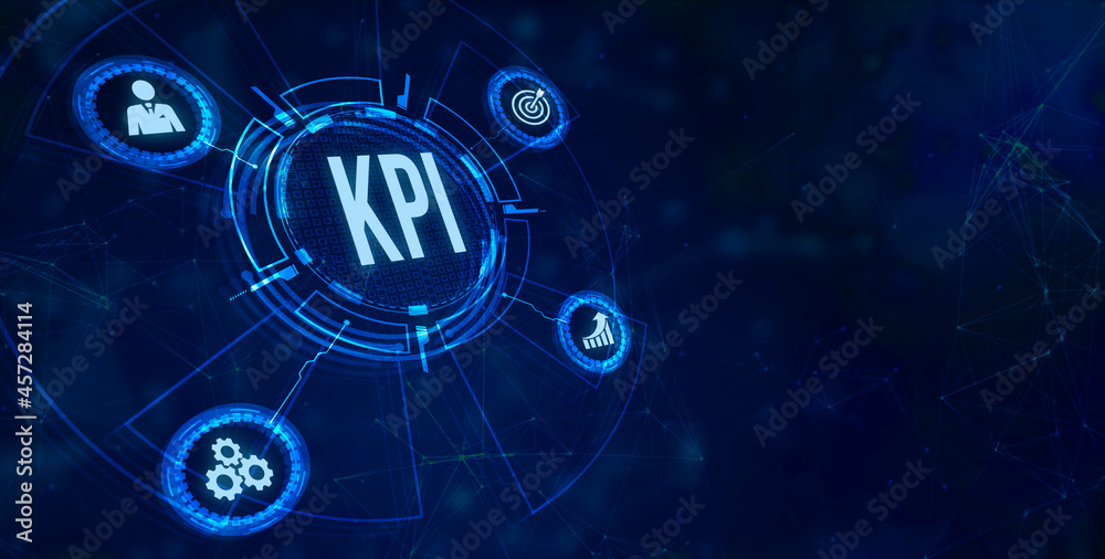 Internet, business, Technology and network concept. KPI Key Performance ...
