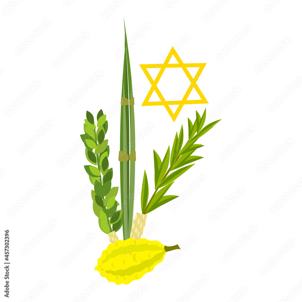 Jewish festival of Sukkot traditional symbols judaism religion festival ...