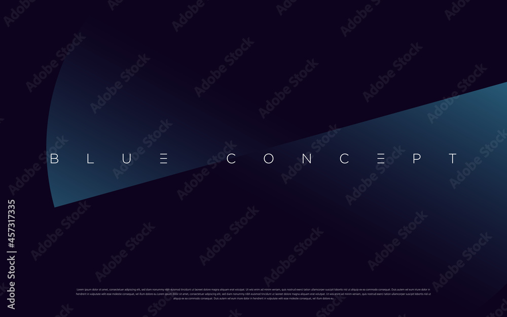 Premium blue abstract background concept with luxury geometric dark ...