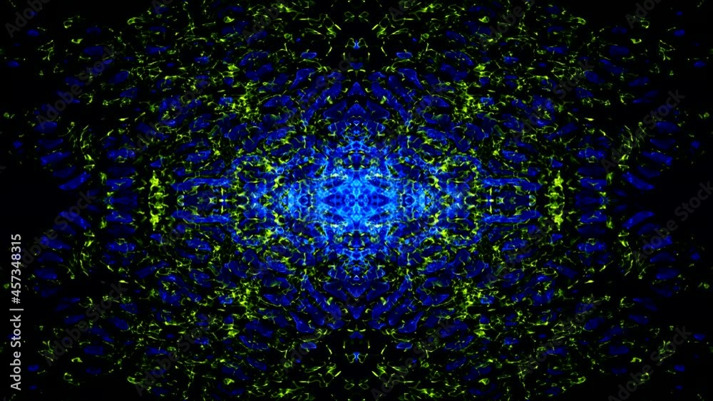 Neon light animation with variation Mandala. 4K mandala. Geometry ...