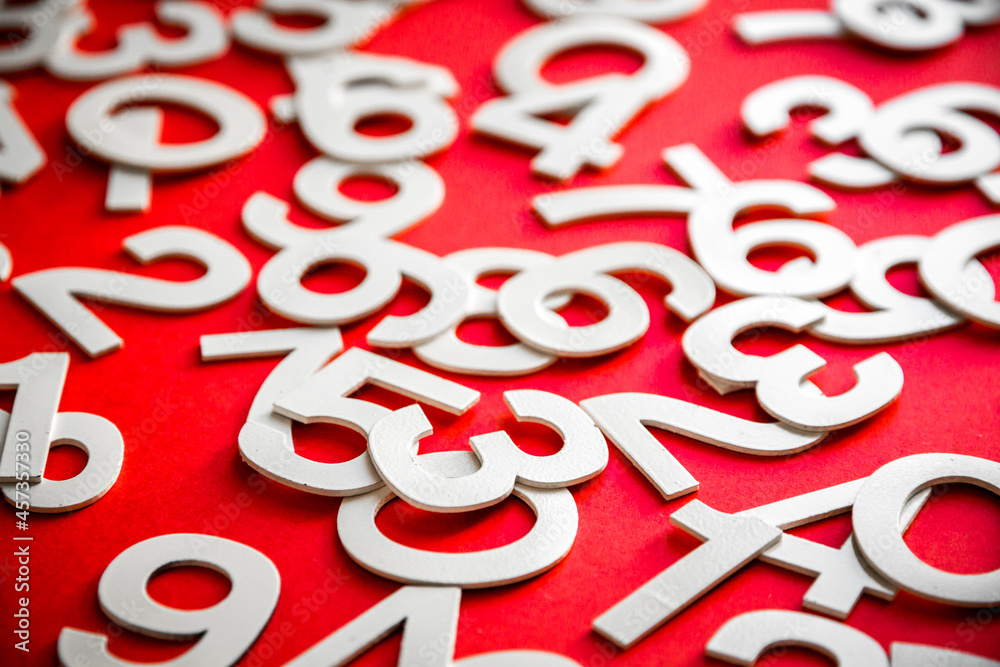 Mathematics background made with solid numbers Stock Photo | Adobe Stock