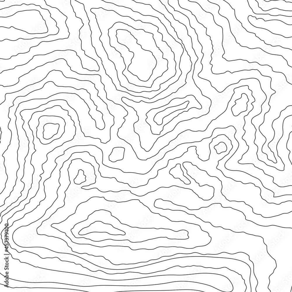 Topographic map abstract background. Outline cartography landscape ...