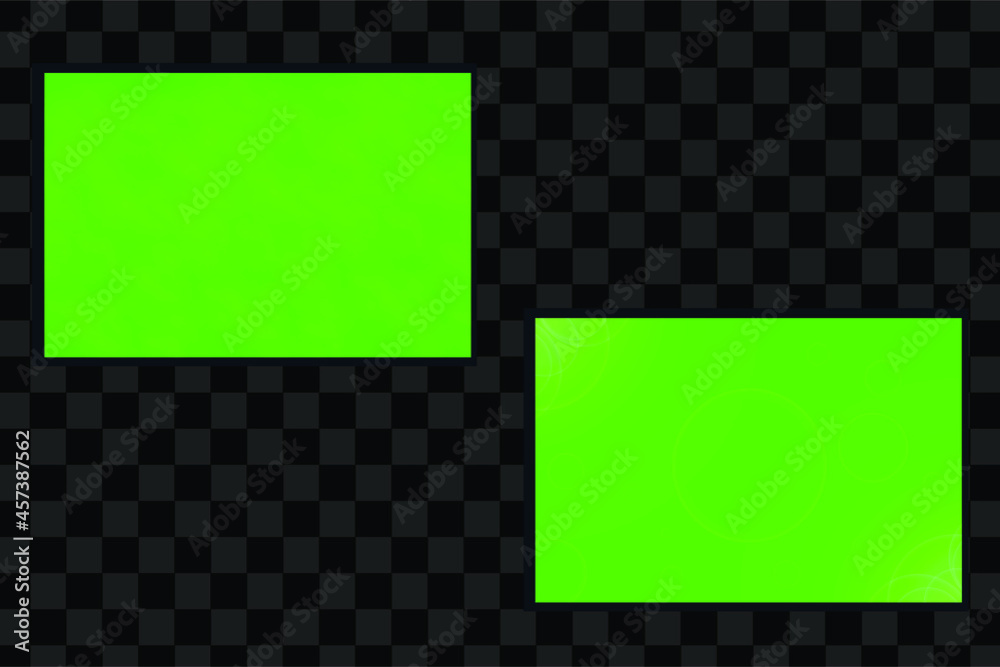 Set of green halftone abstract background with gradient style half tone ...